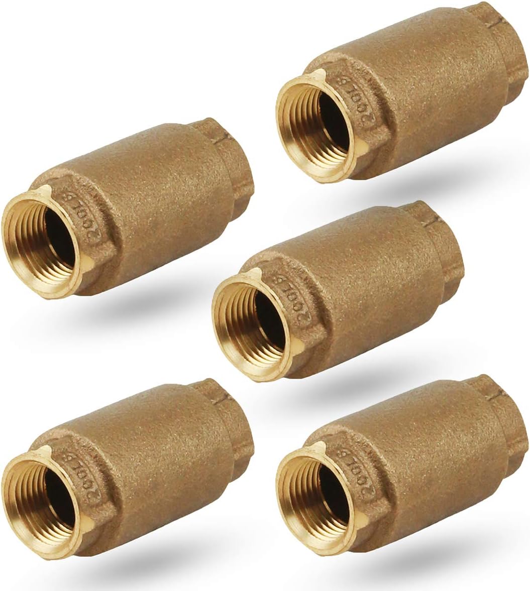 Amazon.com: Midline Valve 372U336-5 Inline Spring Loaded Check Valve ...