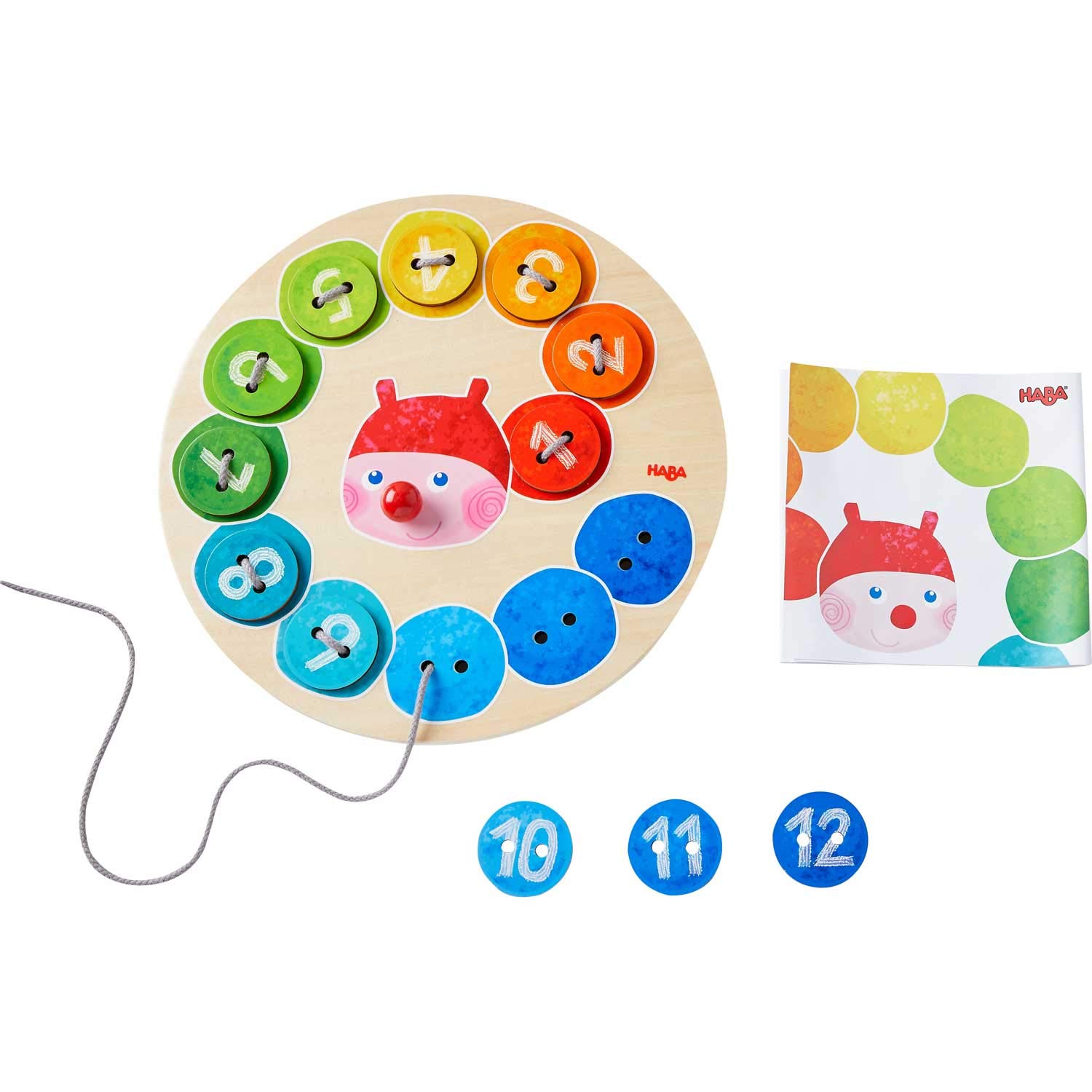 Snapklik.com : HABA Caterpillar Rainbow Preschool Learning Activity