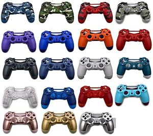 Amazon.com: Front Back Case Plastic Housing Shell Case Cover for PS4 ...