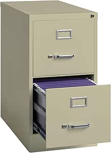 Amazon.com: 2-Drawer Commercial Letter Size File Cabinet Finish: Putty ...