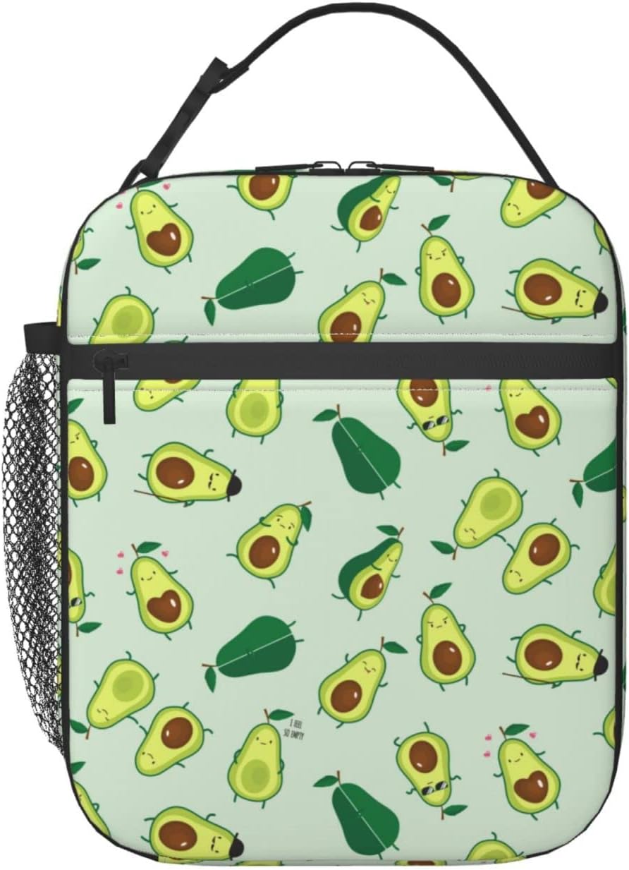 Amazon.com: oumghxf Avocado Lunch Bag Women/Men,Reusable Cute Avocado ...