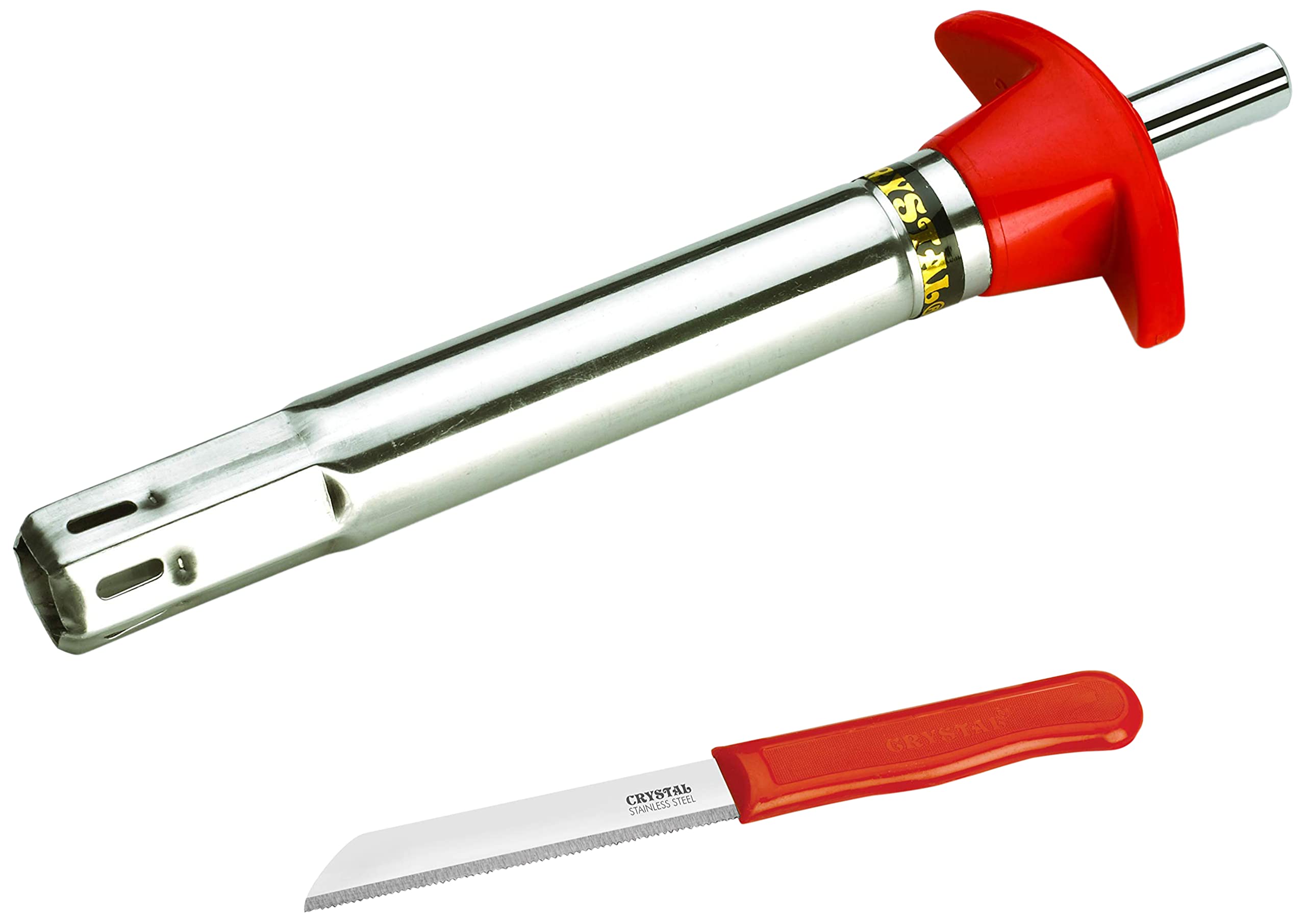 Crystal Gas Stove Lighter, Stainless Steel Aristo & Sleek Serrated Edge ...
