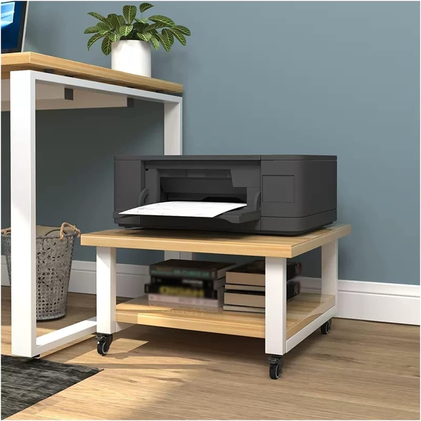 Amazon.com: BONAD Mobile Printer Stand Printer Stand Office Under Desk ...