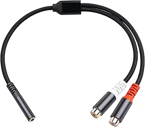 Amazon.com: Rooyar 3.5mm to 2 Female Phono Cable Stereo Music Adapter ...