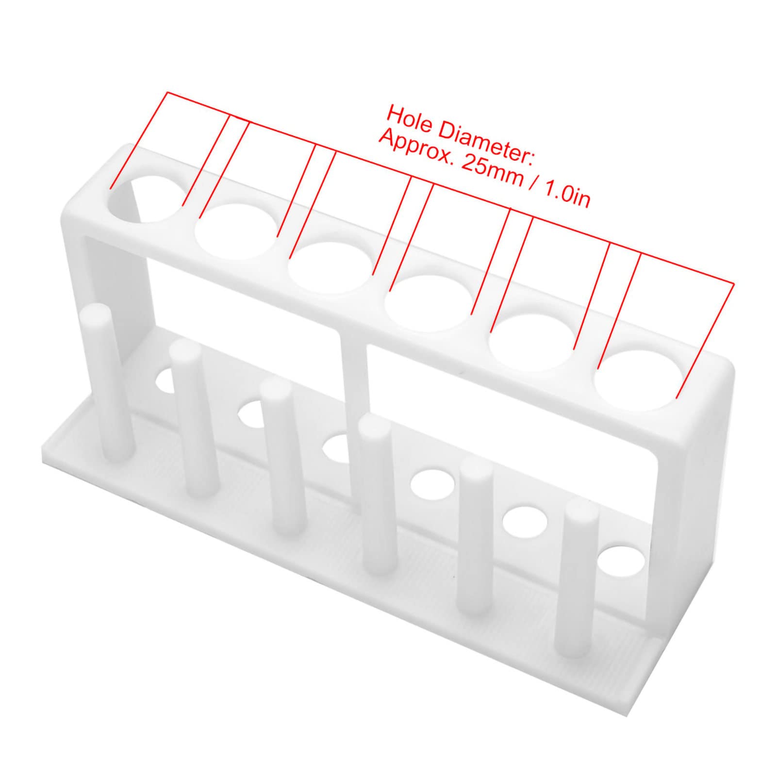 Snapklik.com : CHEOTIME 6 Holes Test Tube Rack, Plastic In Line Test ...