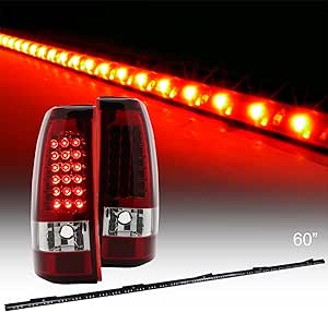 Amazon.com: Spec-D Tuning Red Lens LED Tail Lights 60" Inch Tailgate ...