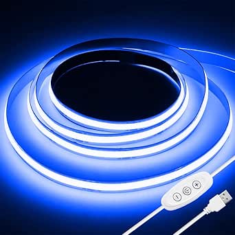 Amazon.com: Smacen USB Powered COB Led Strip Lights, 6.56Ft Battery ...