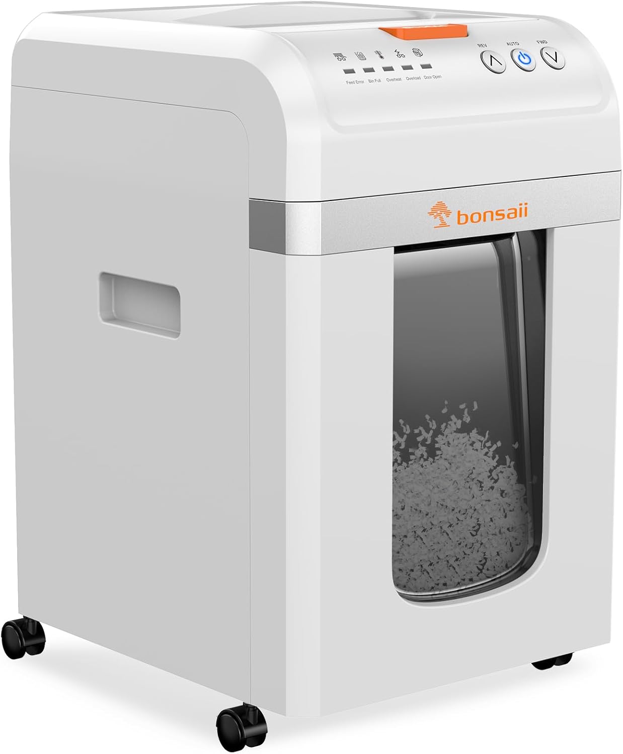 Amazon.com : Bonsaii 200-Sheet Auto Feed Paper Shredder, 60 Mins Nonstop Heavy Duty Shredders, 8 ...