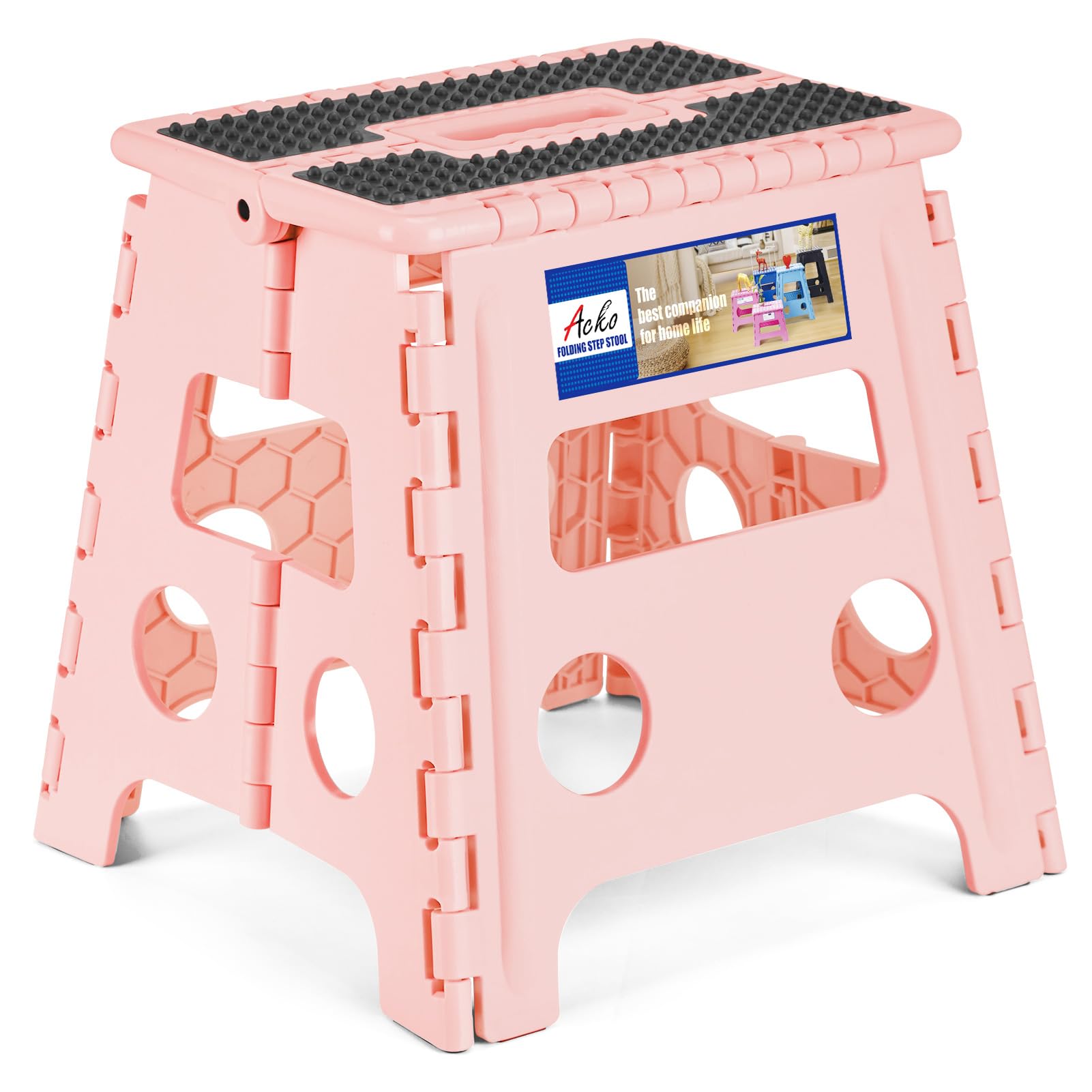 Snapklik.com : ACKO Folding Step Stool 13 Inch Height Premium Heavy ...
