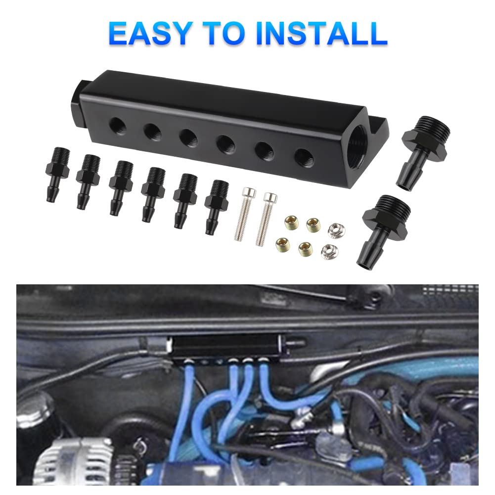 Turbo Kit Small Block Chevy VANJING 6-Port Vacuum Block Intake Manifold ...