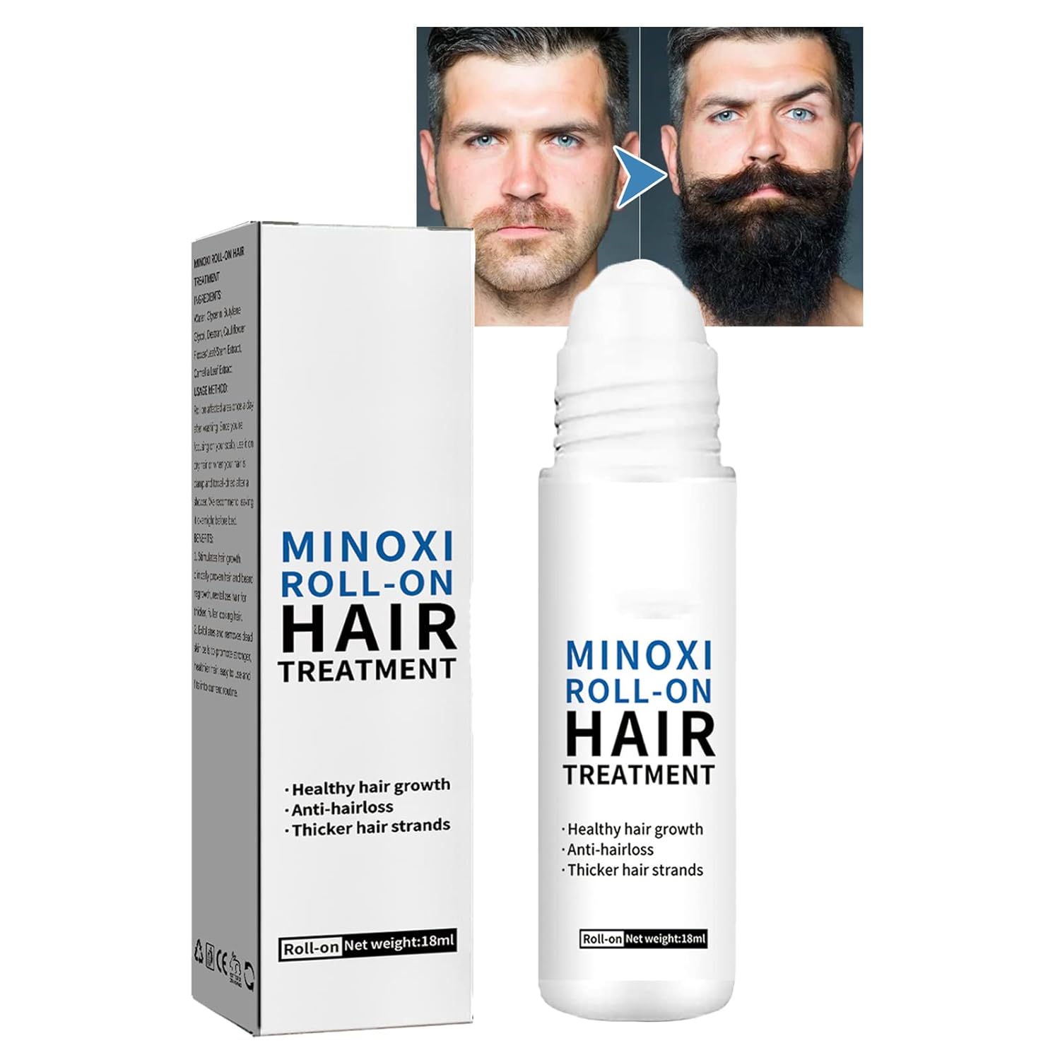 ScalpRevive Min_oxidil Growth Roller for Hair Growth 18ml Hairline Care ...