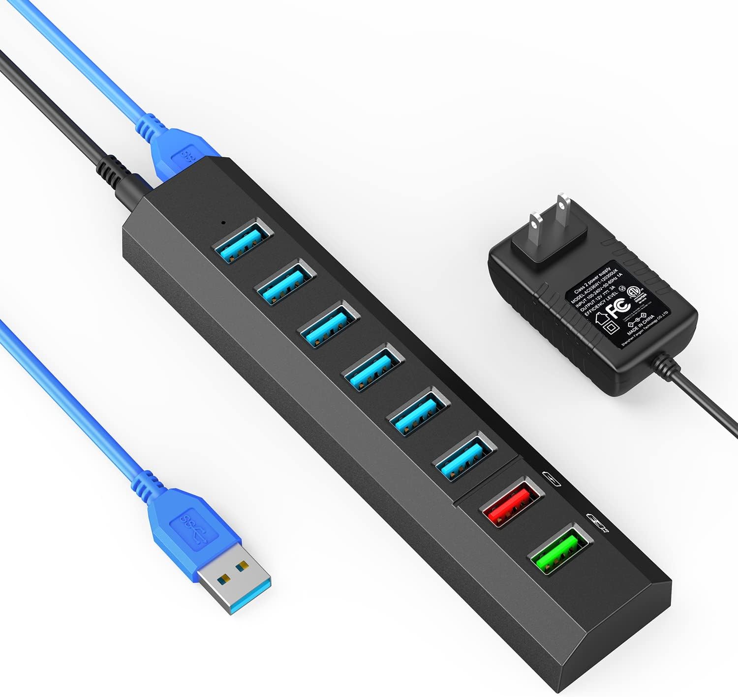 Amazon.com: KDL TECH USB Hub 8 Ports Box Data Transmission Round Hub ...