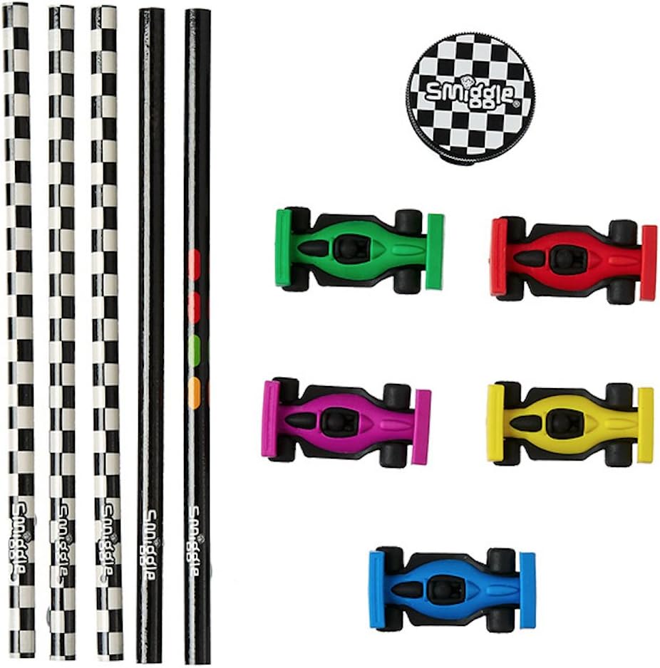 Smiggle Racing Cars Erasers Collection Box : Amazon.co.uk