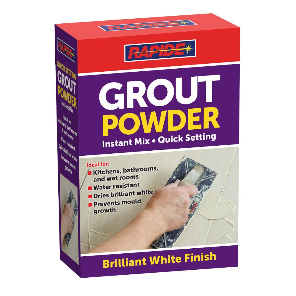 Rapide Quick Setting Grout Powder Instant Mix 600g : Amazon.co.uk: DIY ...