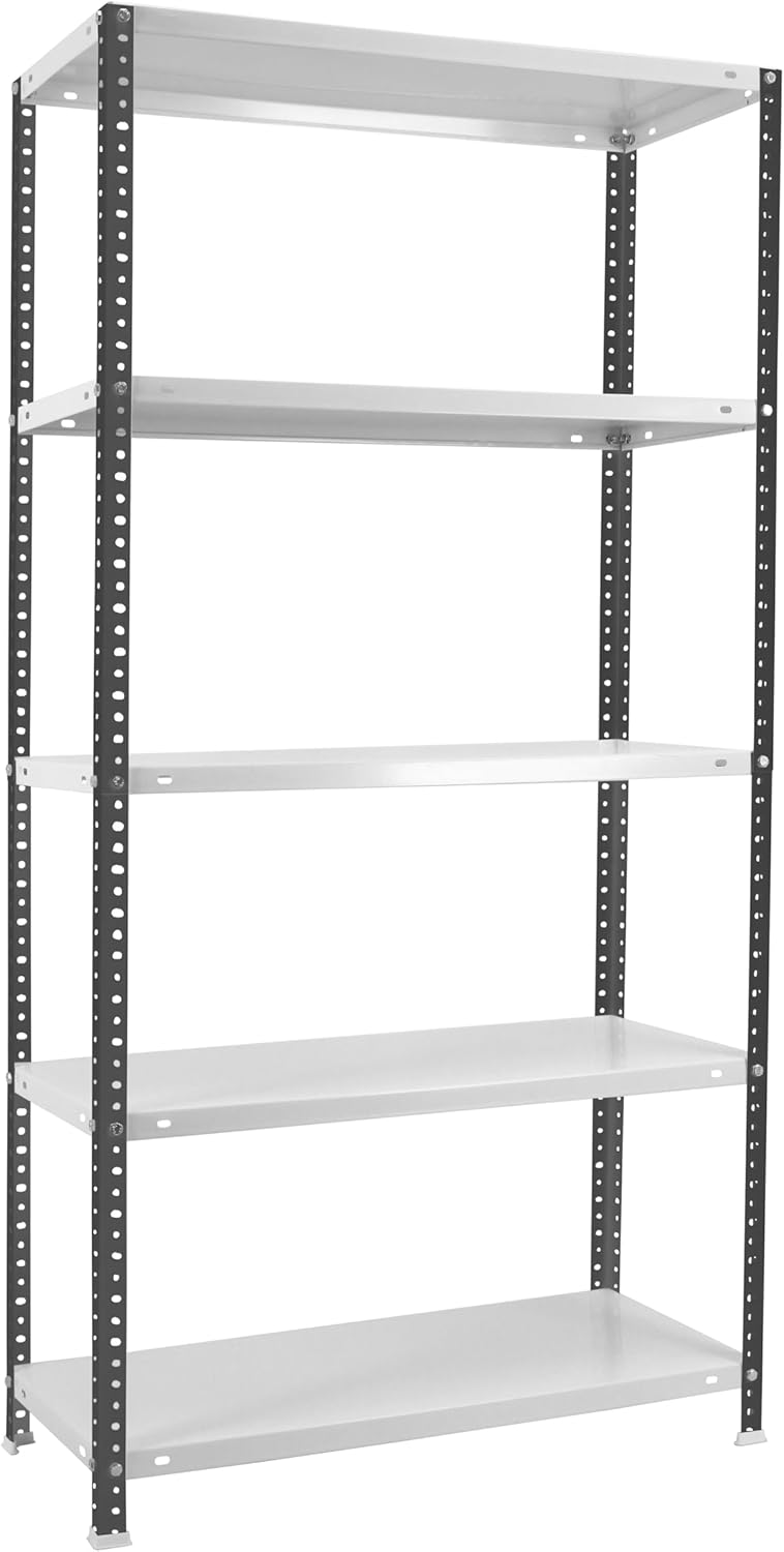Amazon.com: PROREGAL Panda Tall Screw Shelf | HxWxD 200x110x40 cm | 5 ...
