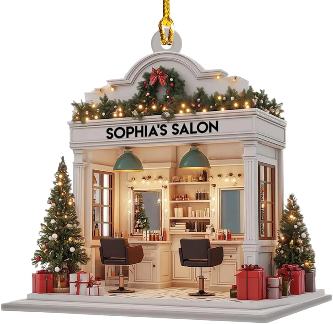 Amazon.com: NAZENTI Personalized Beauty Salon Ornament, Hair Salon ...