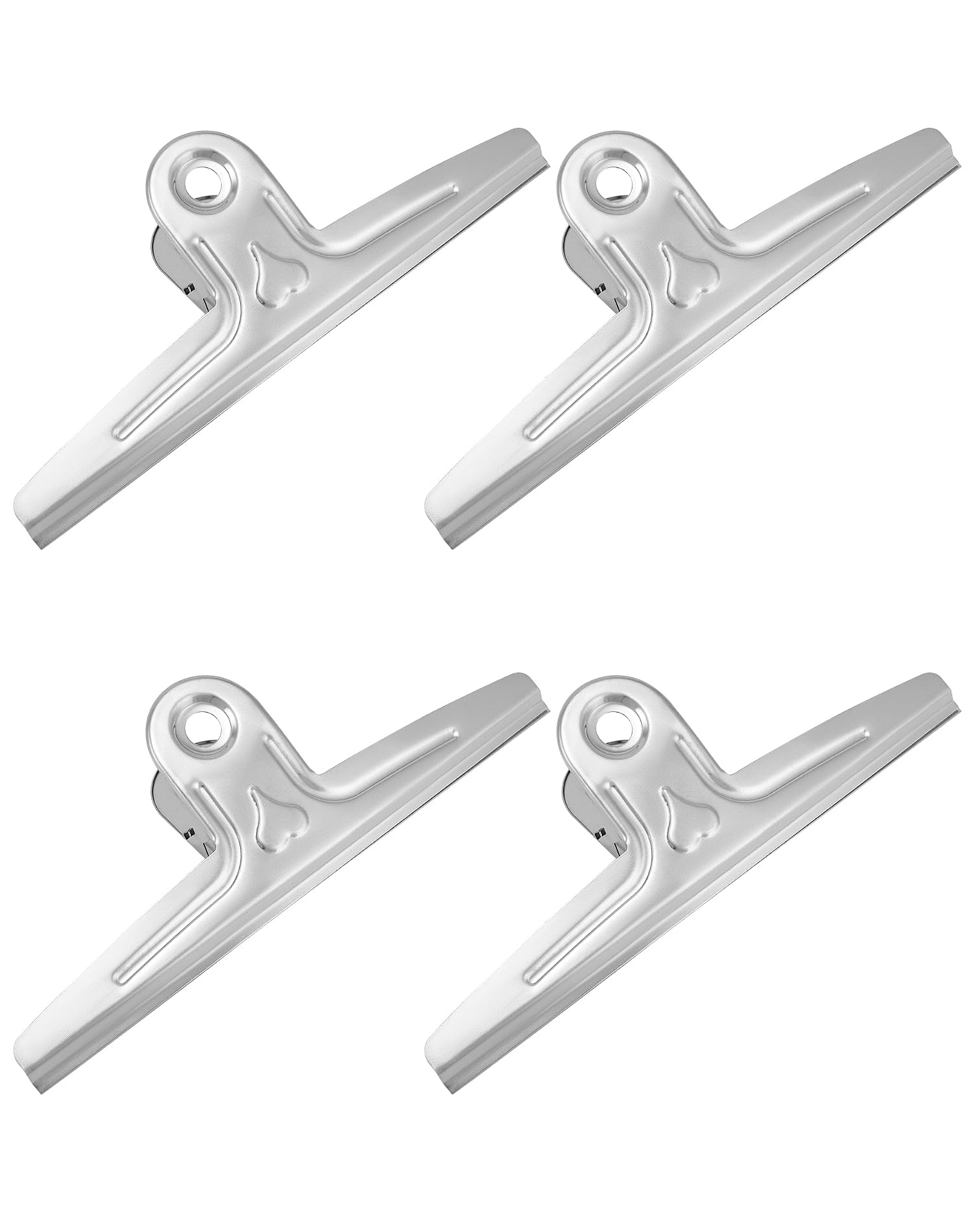 Amazon.com : QWORK Stainless Steel Extra Large Bull Clips, 4 Pcs 12 ...