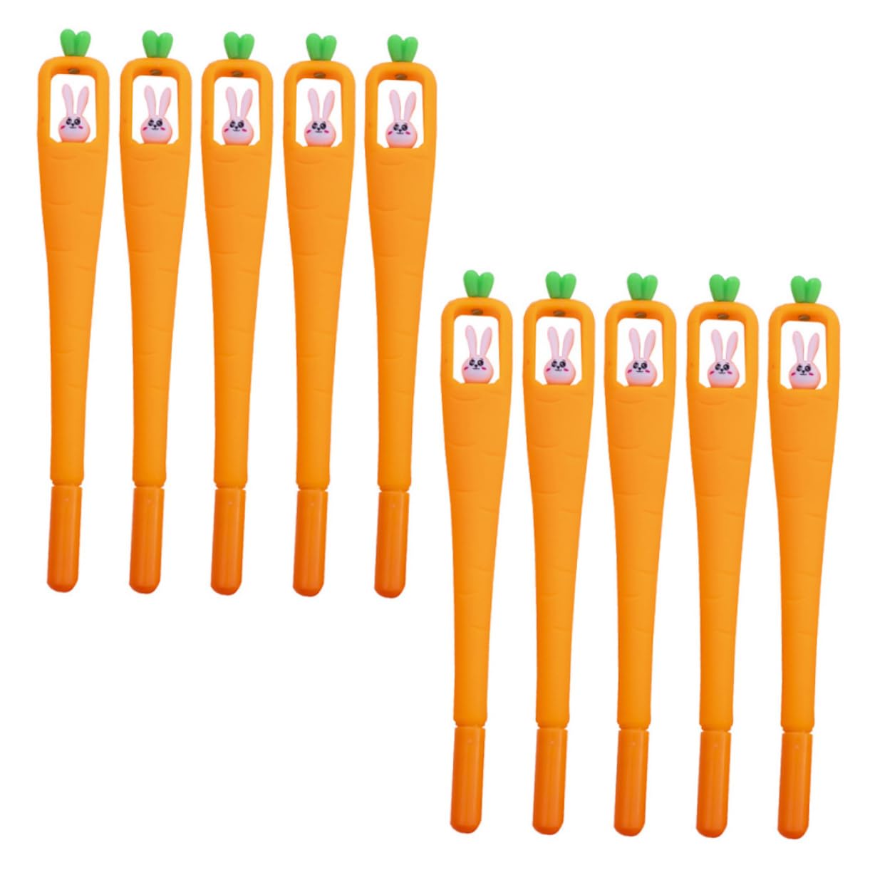 Amazon | SEWACC 10個 黒のマーカーペン インクペン 素敵なボールペン 形のインクペン ポンポンペン 楽しいペン 黒ボールペン 鉛筆 素敵なサインペン Orange ...