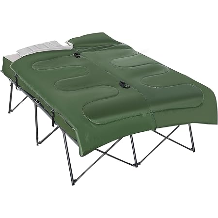 Amazon.com: Outsunny 2 Person Folding Camping Cot for Adults, 50" Extra ...