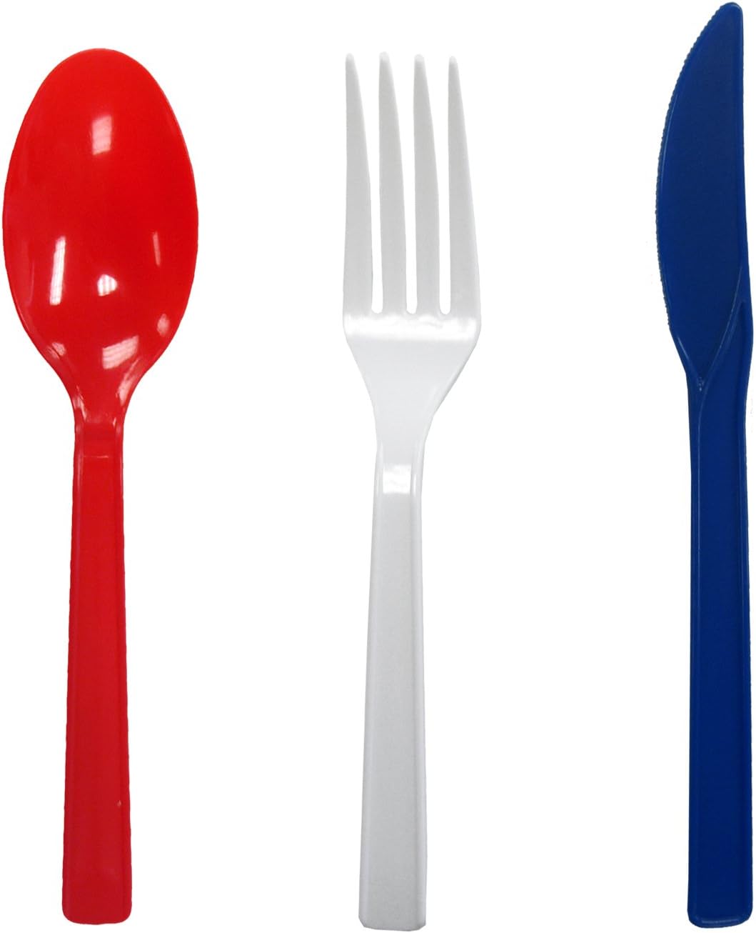 Amazon.com: Party Essentials Patriotic Assortment Hard Plastic Combo ...