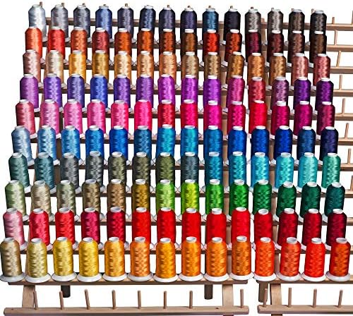 Amazon.com: Premium 100 Cones (1100 Yards Each) of Polyester Machine ...