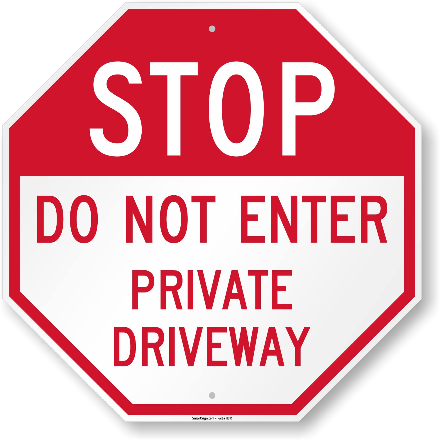 Amazon.com : SmartSign 24 x 24 inch “Stop - Do Not Enter, Private ...