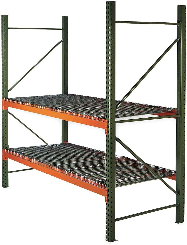 Husky 108" x 42" x 144" Steel Pallet Rack Starter Unit with 19,380 lb ...