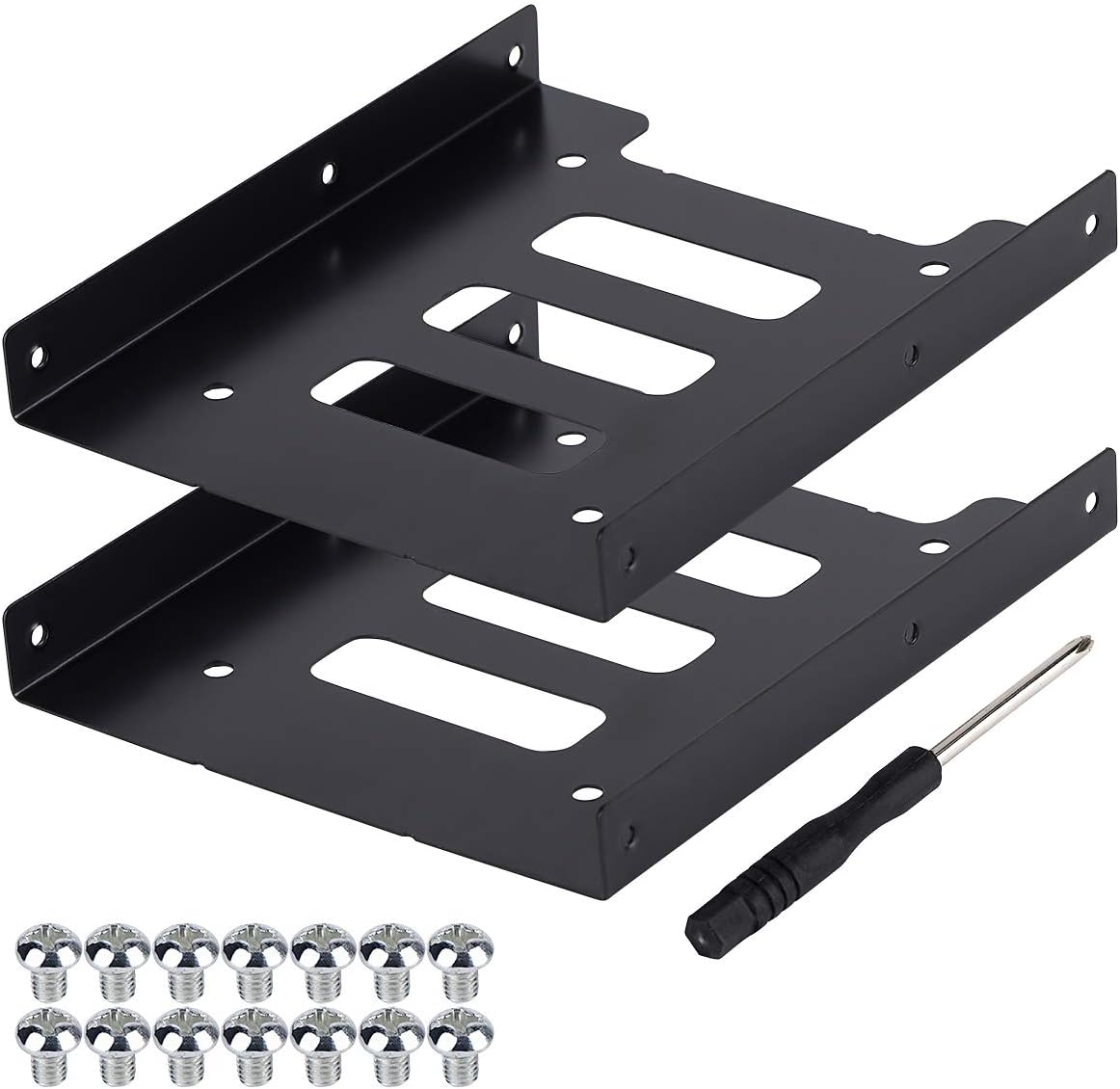 SSD Mounting Bracket 2Pack, 2.5'' SSD HDD to 3.5" Metal Mounting ...