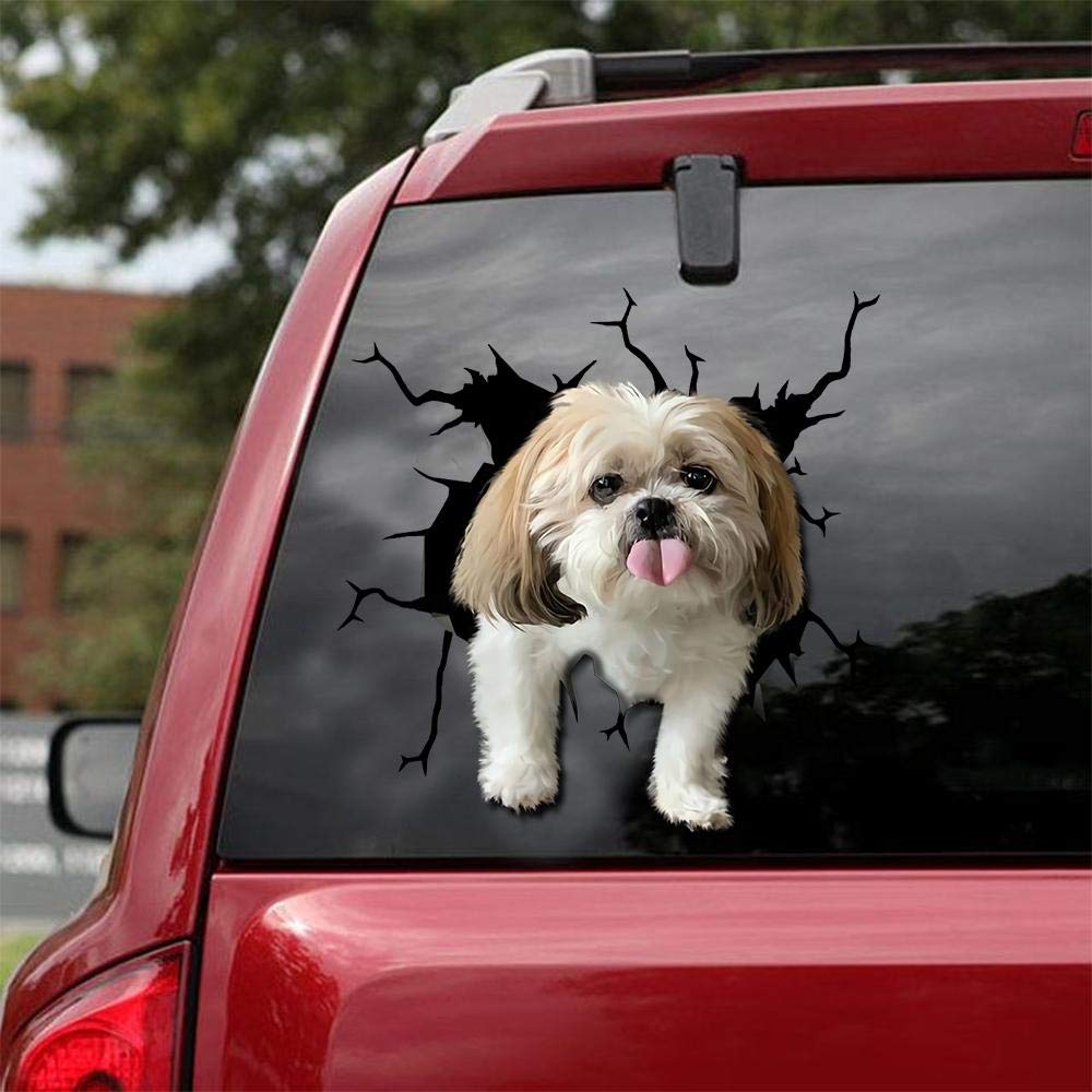 Amazon.com: Ocean Gift Shih Tzu Car Decals, Wall Decals Stickers Pack ...