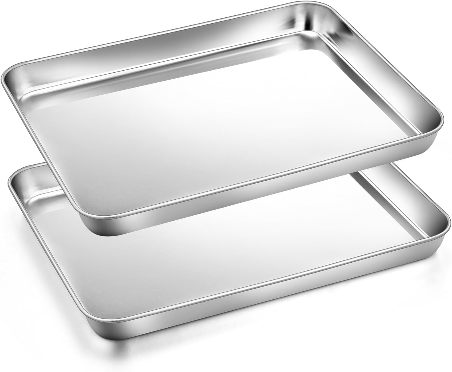 Amazon.com: Baking Sheets for Oven, Zacfton Stainless Steel Cookie ...