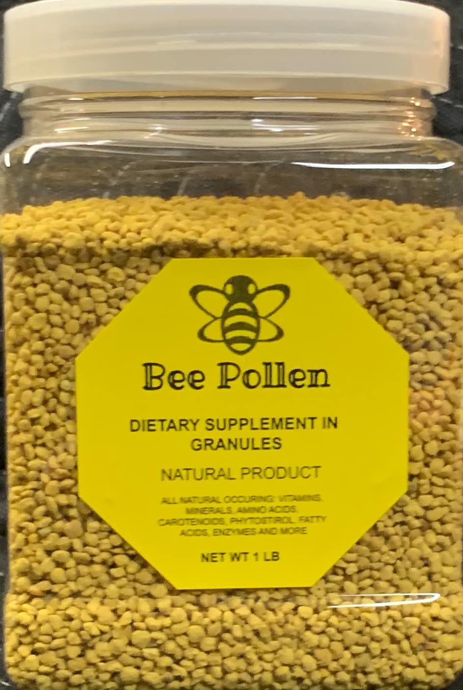 Amazon.com: Vilmark Bee Pollen Natural Pure Bee Pollen Granules 1 lb ...