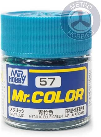 Amazon.com: C57 Metallic Blue Green 10ml, GSI Mr. Color : Arts, Crafts ...