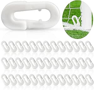 40 pcs Football Net Clips Durable White Plastic Goal Accessories Ideal ...