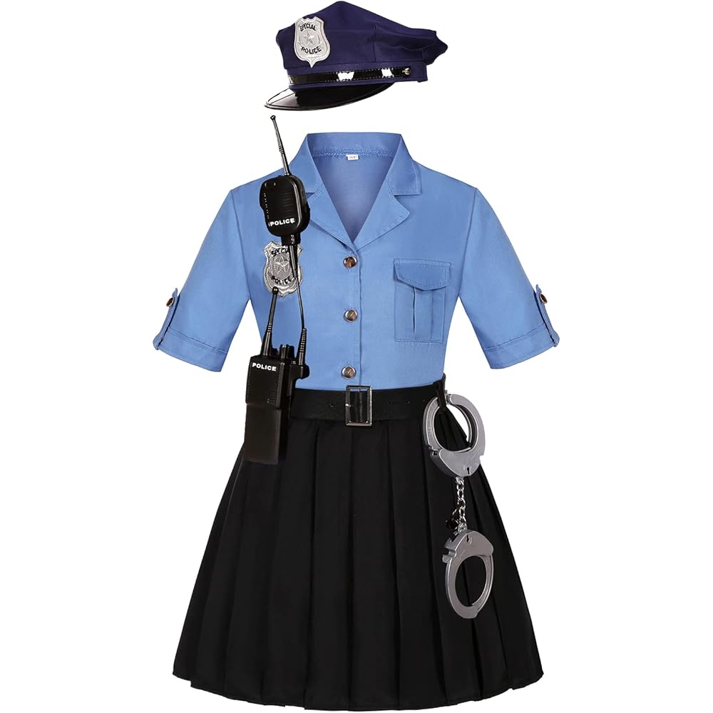 $6/mo - Finance KAKALVER Police Officer Costume for Kids Police Dress ...