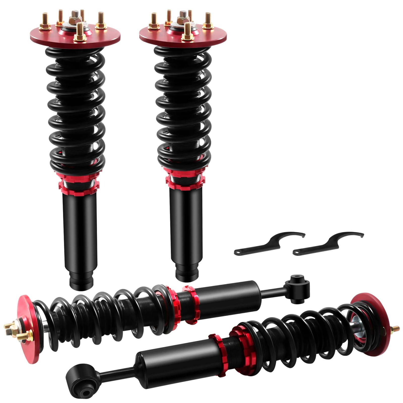 ECCPP Coilover Struts Spring Shocks Assembly Adjustable Strut Shock ...