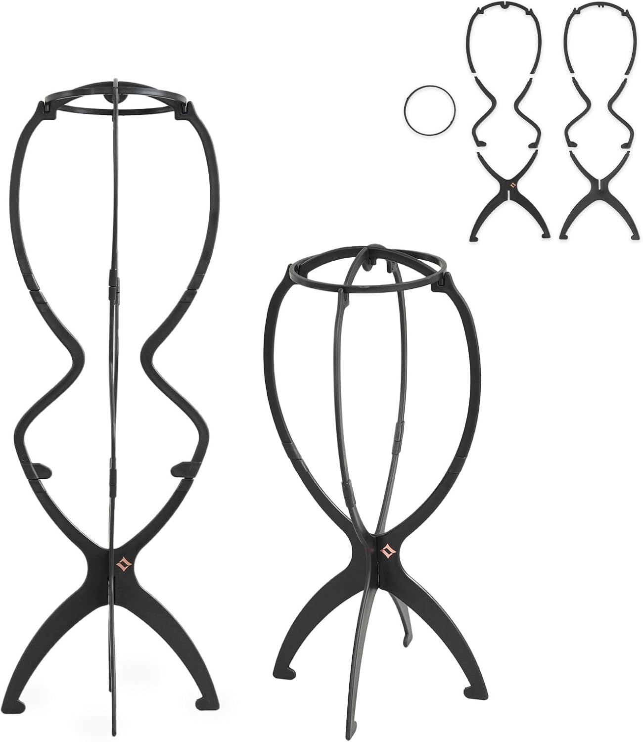 Amazon.com: LINEASTORIA Wig Stand - Compact and easy to carry ...