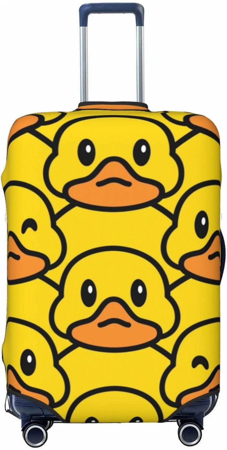 Amazon.com | Fsugnioe Cartoon Rubber Duck Elastic Travel Luggage Cover ...