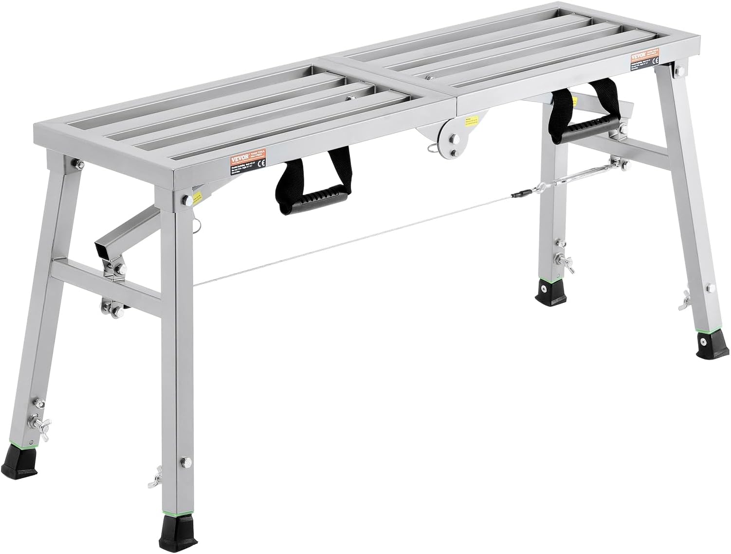 VEVOR Work Platform, 39"x 12" Portable Scaffolding Platform, Folding ...