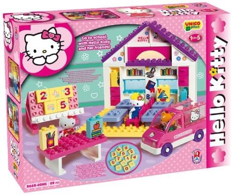 Amazon.co.jp: Big 57026 - Hello Kitty Bricks - Big School Play-Set - 89 ...