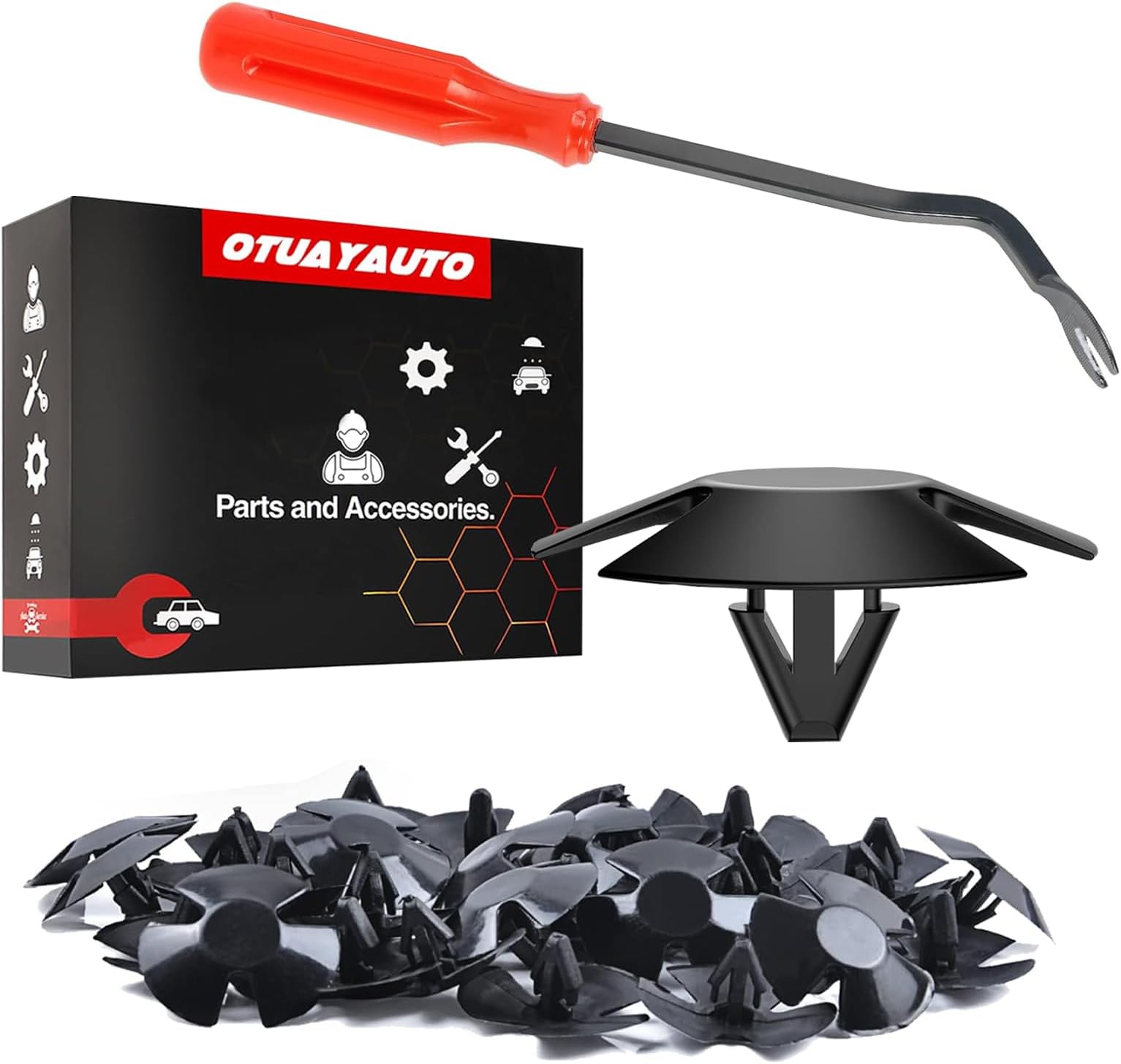 Amazon.com: FEBRYTOLD Hood Insulation Retainer Clips - 40 Pcs Hood ...