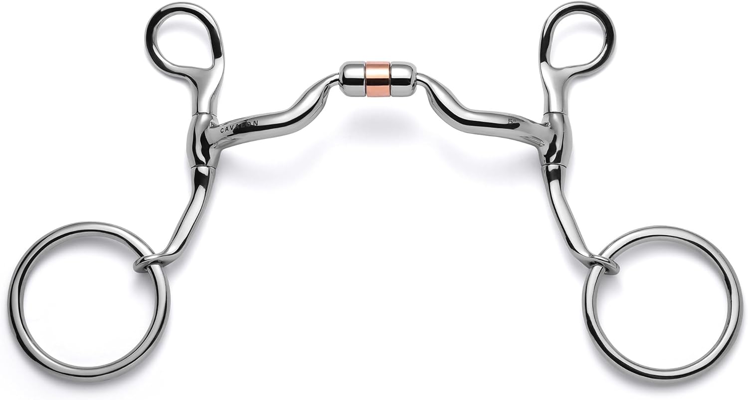Amazon.com : Cavalon Loose Shank Low Port Capsule Curb Bit : Sports ...