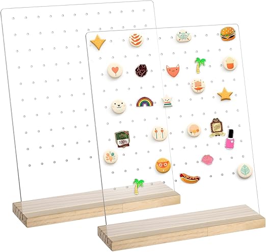 Amazon.com: Yeesport Acrylic Enamel Pin Display Stands, 120 Holes ...