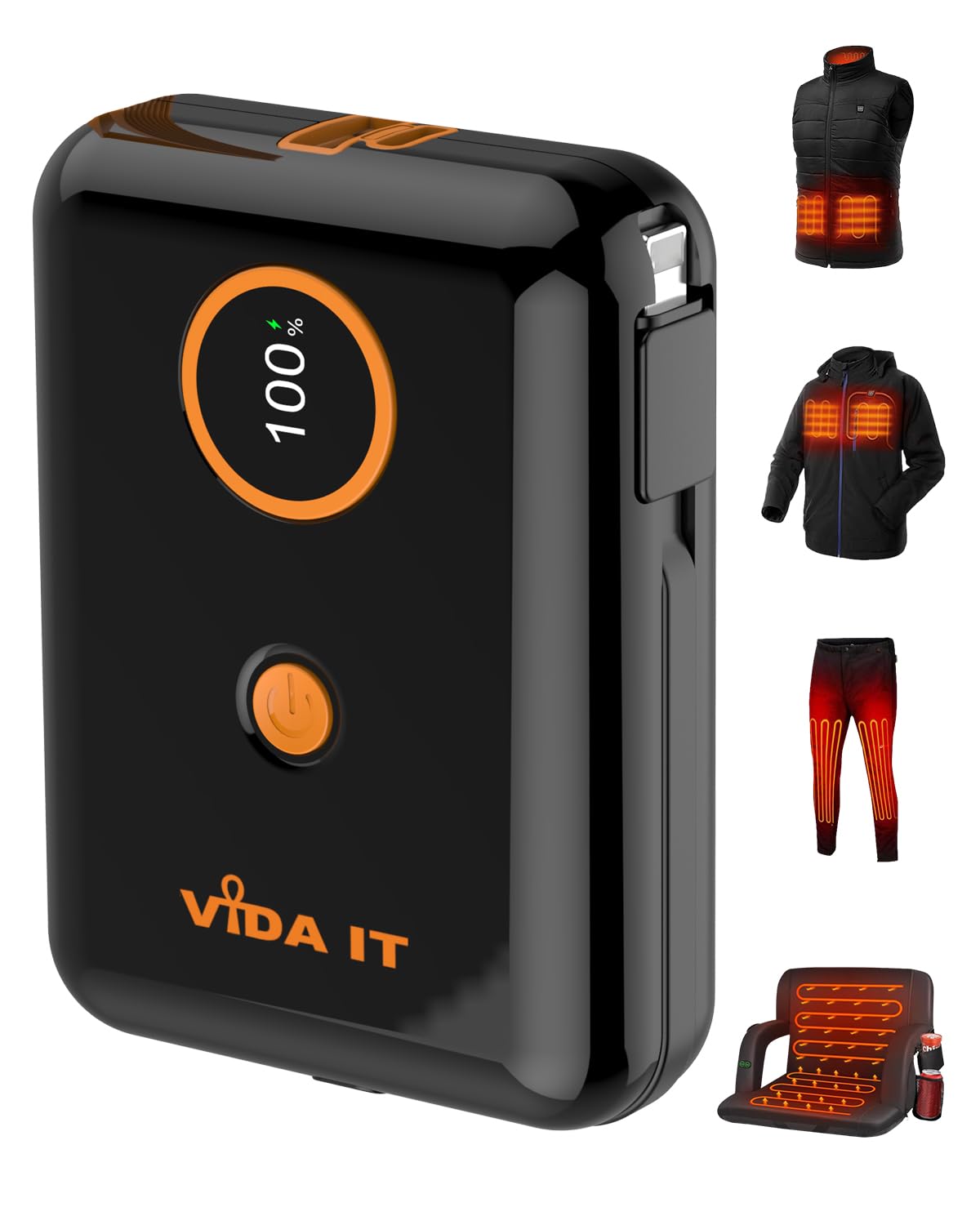 Amazon.com: 5V 2A Power Bank for Heated Jacket, Heated Vest Battery ...