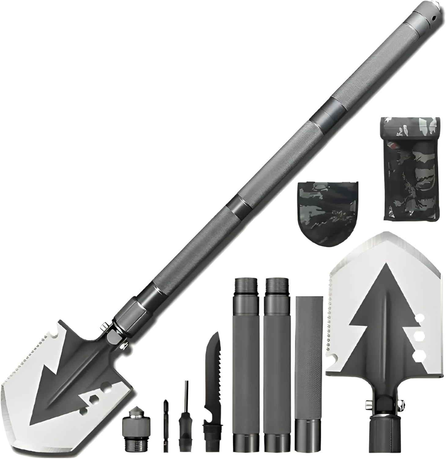 Amazon.com : SmartstickX Shovel 13 in 1 Multi-Tool with a Wire Cutter, Wood Cut, Wood Saw ...