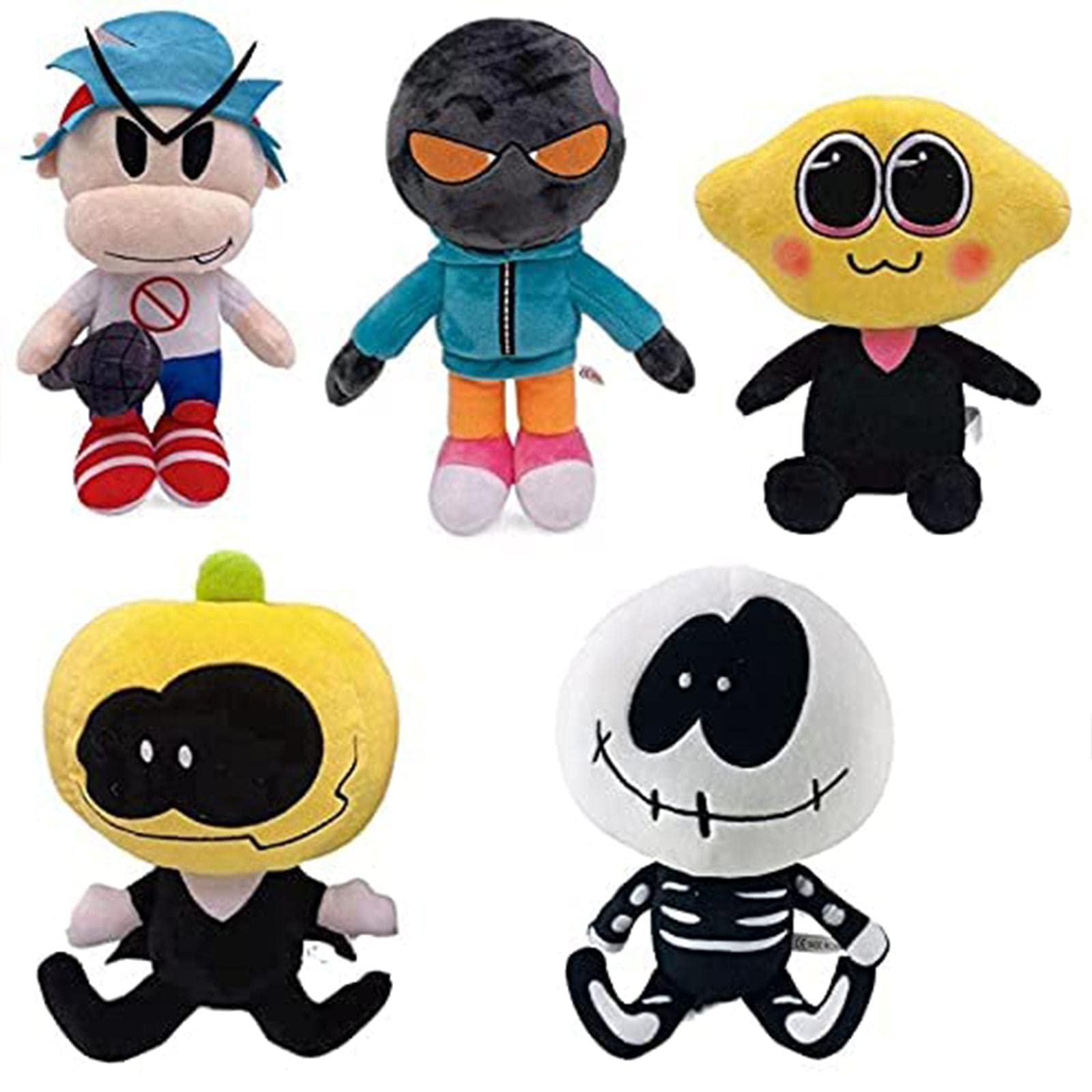 Friday Night Funkin Plushies Set Skid And Pump Plush Lemon | Desertcart ...