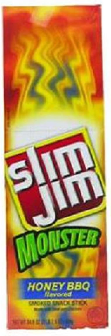 Amazon.com : Slim Jim Snack-Sized Smoked Meat Stick, Original Flavor ...