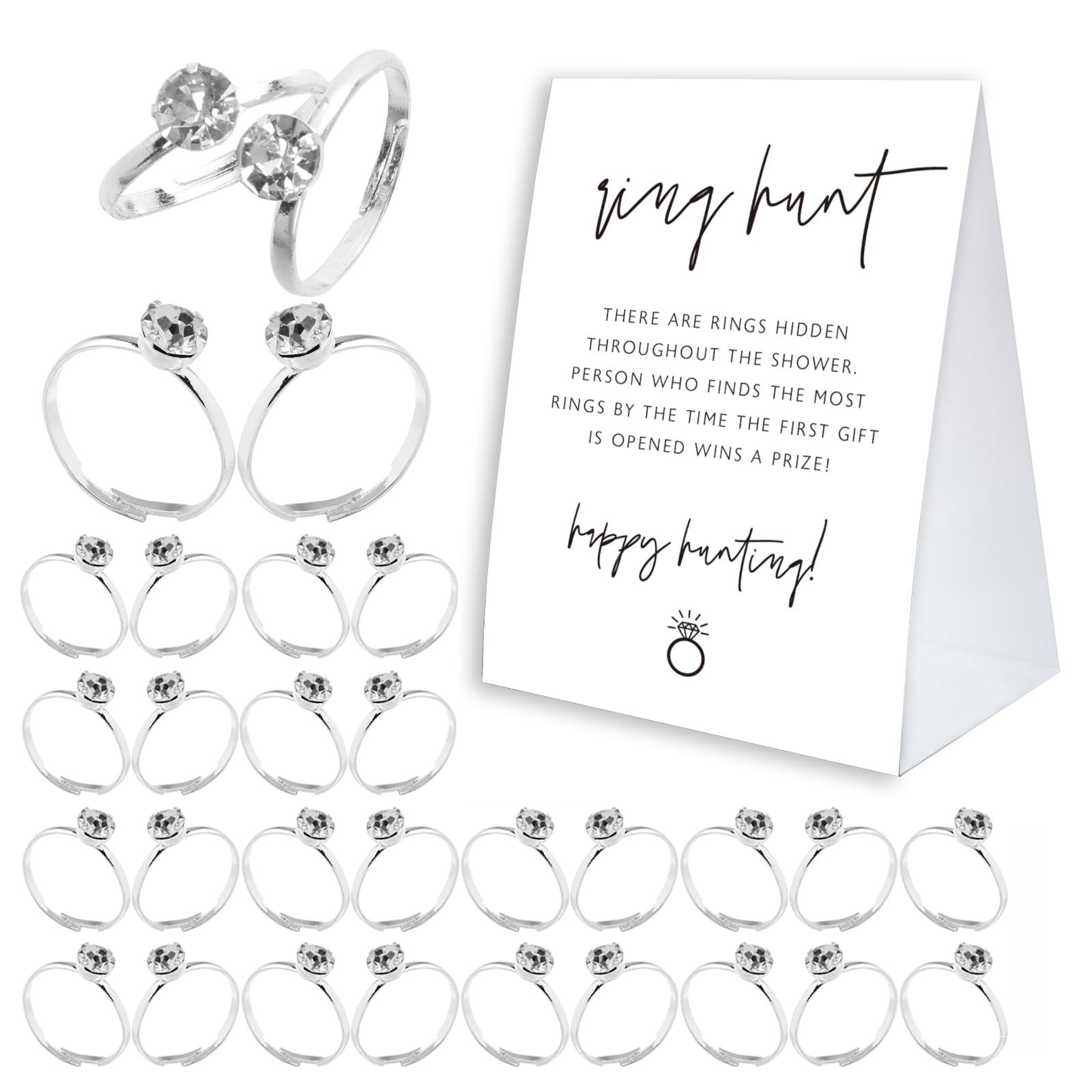 Amazon.com: Bridal Shower Ring Game, Ring Hunt Bridal Shower Game 30 ...