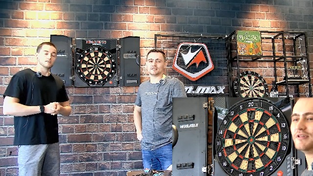 Watch WINMAX Electronic Soft Tip Dartboard Set with Cabinet on Amazon Live