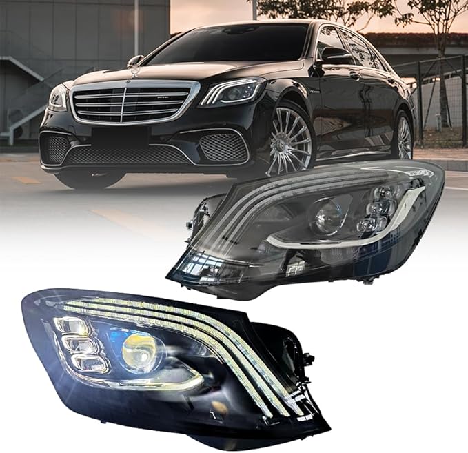 Amazon.com: T T-ABC Headlights for Mercedes S550 Benz W222 S-Class 2014 ...