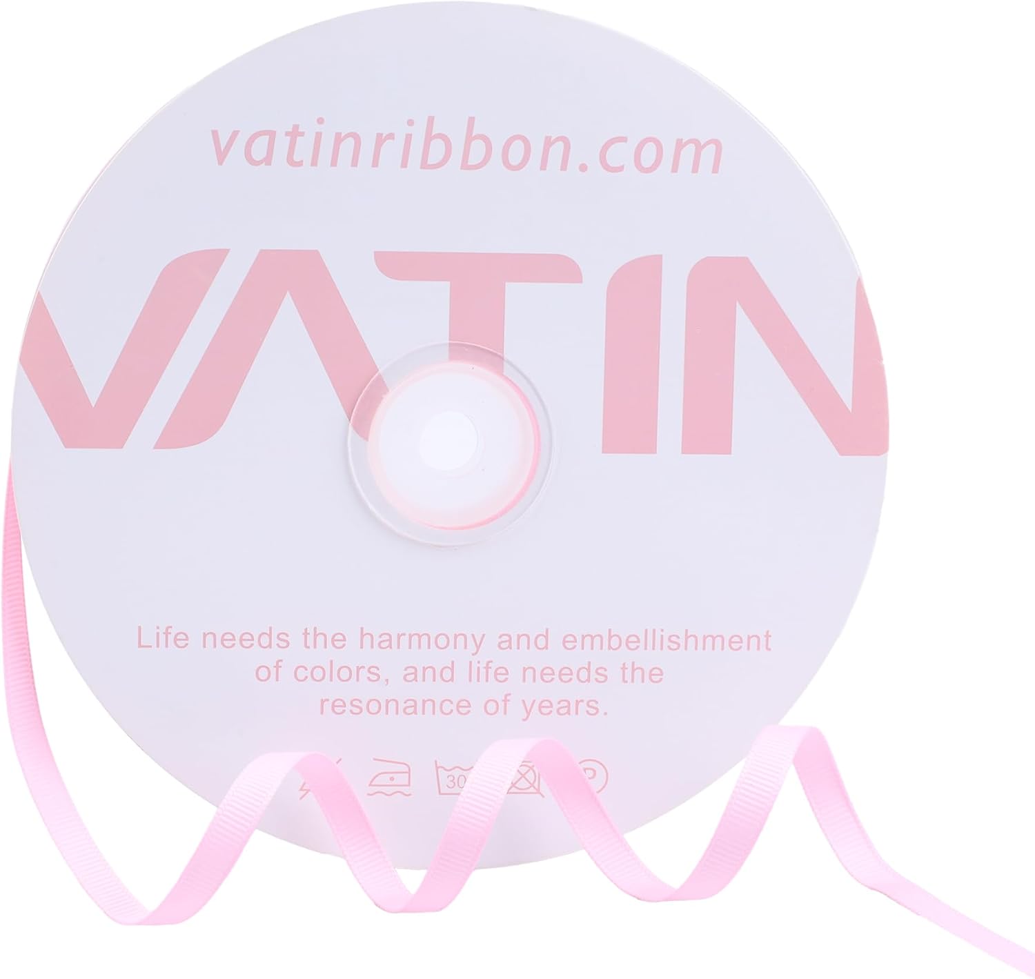 Amazon.com: VATIN Solid 1/4" X Continuous 50 Yards Pearl Pink Grosgrain ...